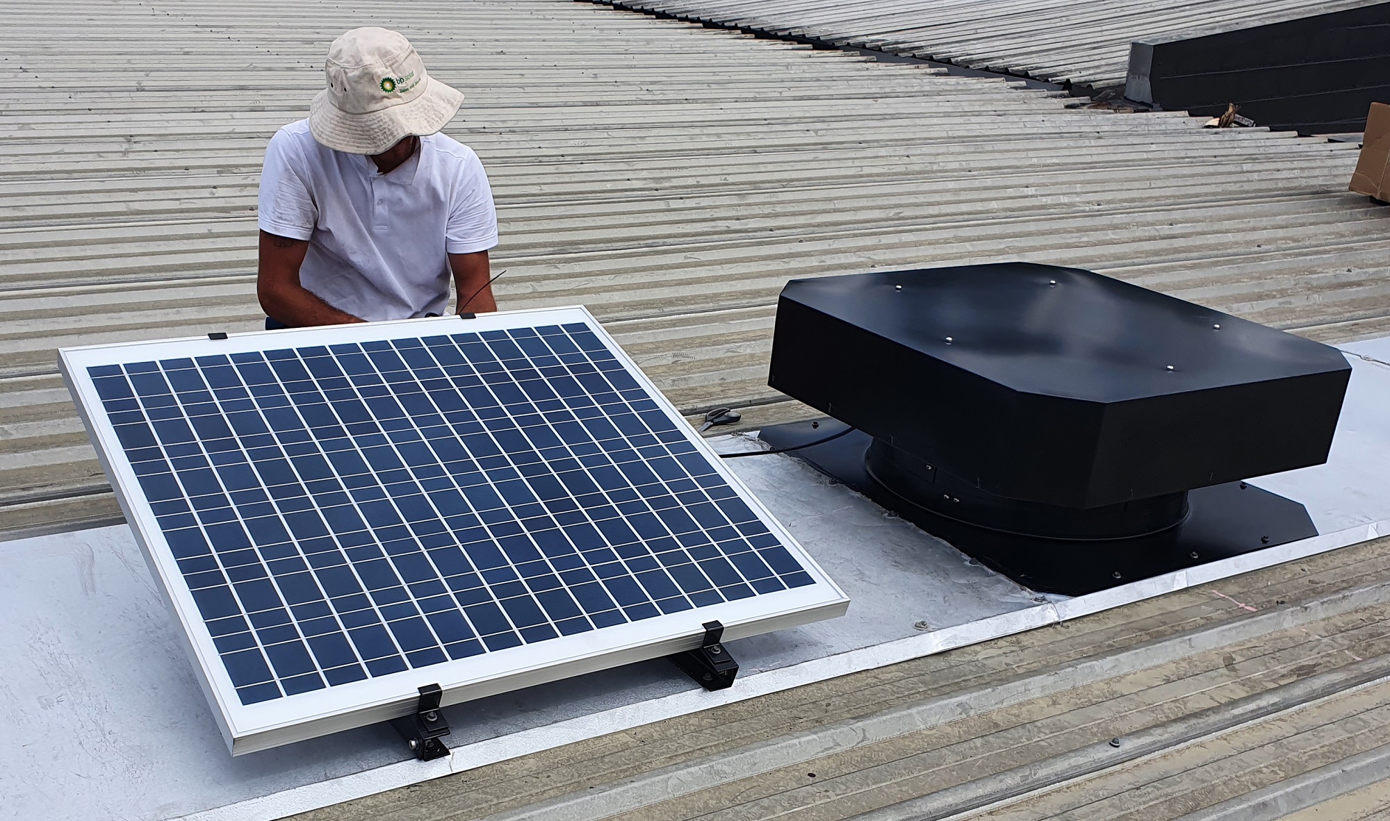 Solar power, solar heating, solar ventilators, solar pumps